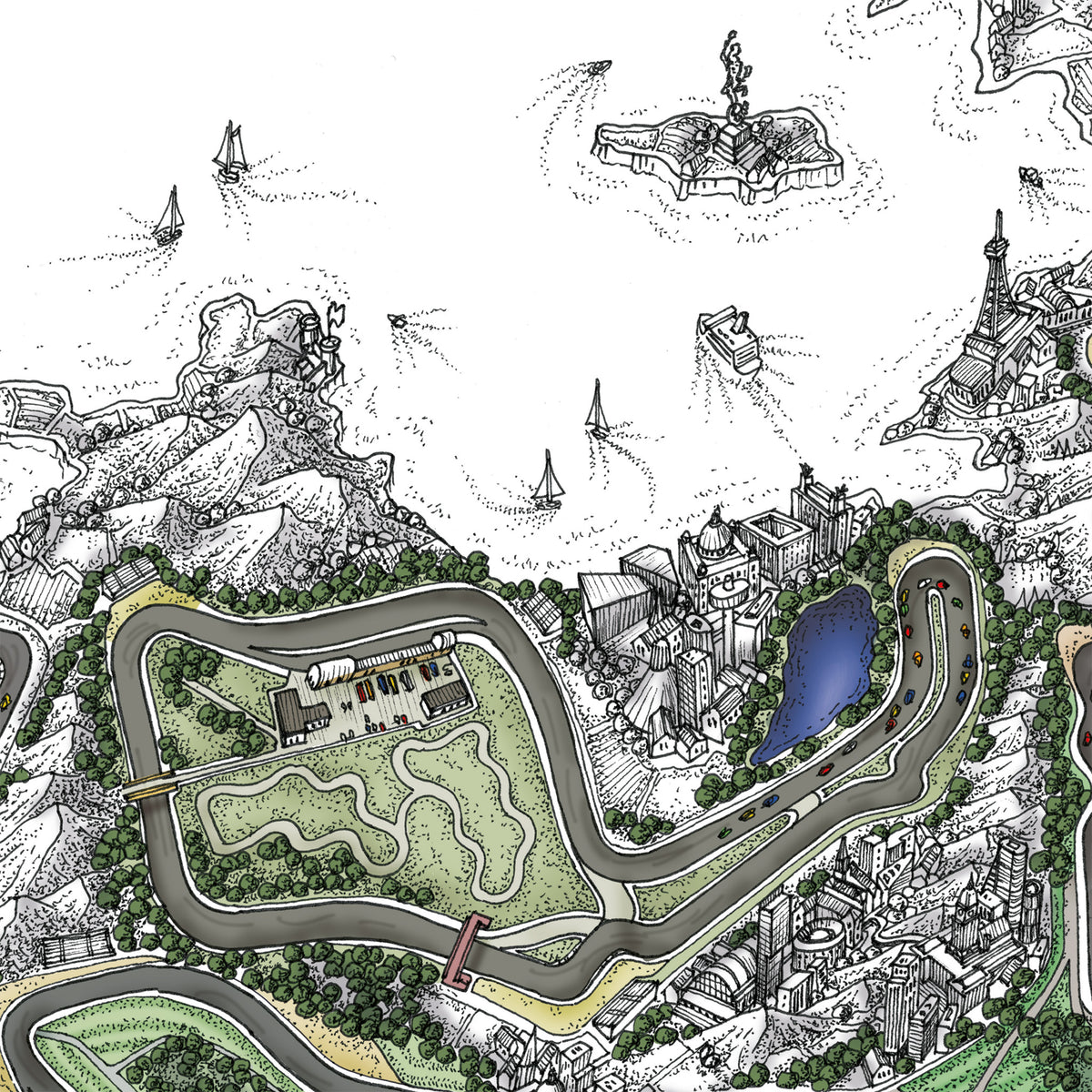 British Racing Scene - Motor Racing Circuits of Britain – StavesArt